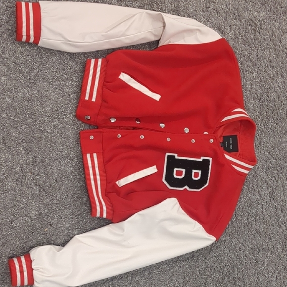 Jackets & Coats | Kids Red And White Varsity Jacket | Poshmark